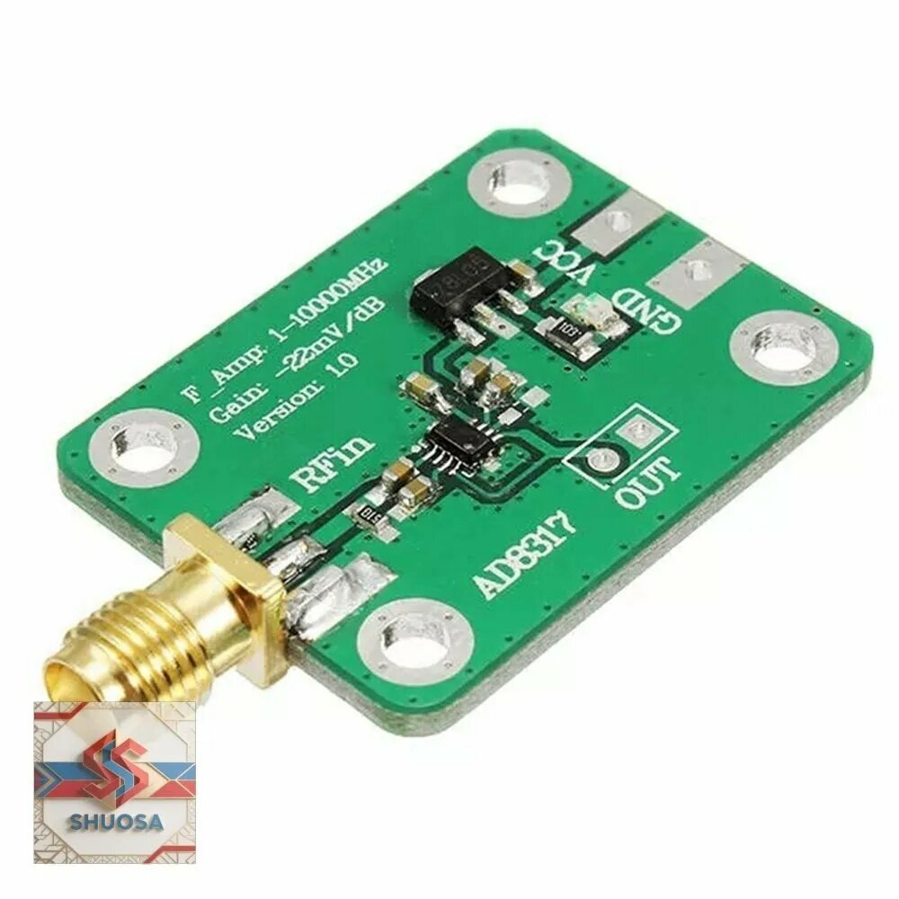 AD8317 Высокоскоростной логарифмический детектор RF Log Detector RF Signal Log Выходной измеритель мощности Контроллер 1M-10000MHz