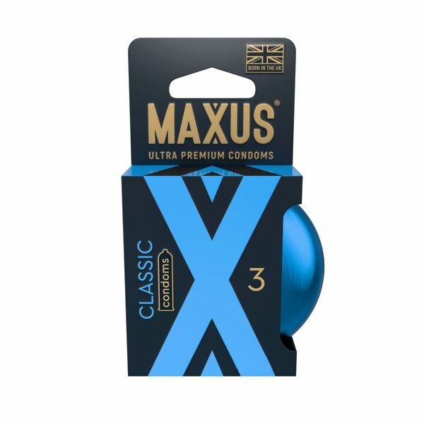 Презервативы гладкие классические Classic Maxus/Максус 3шт
