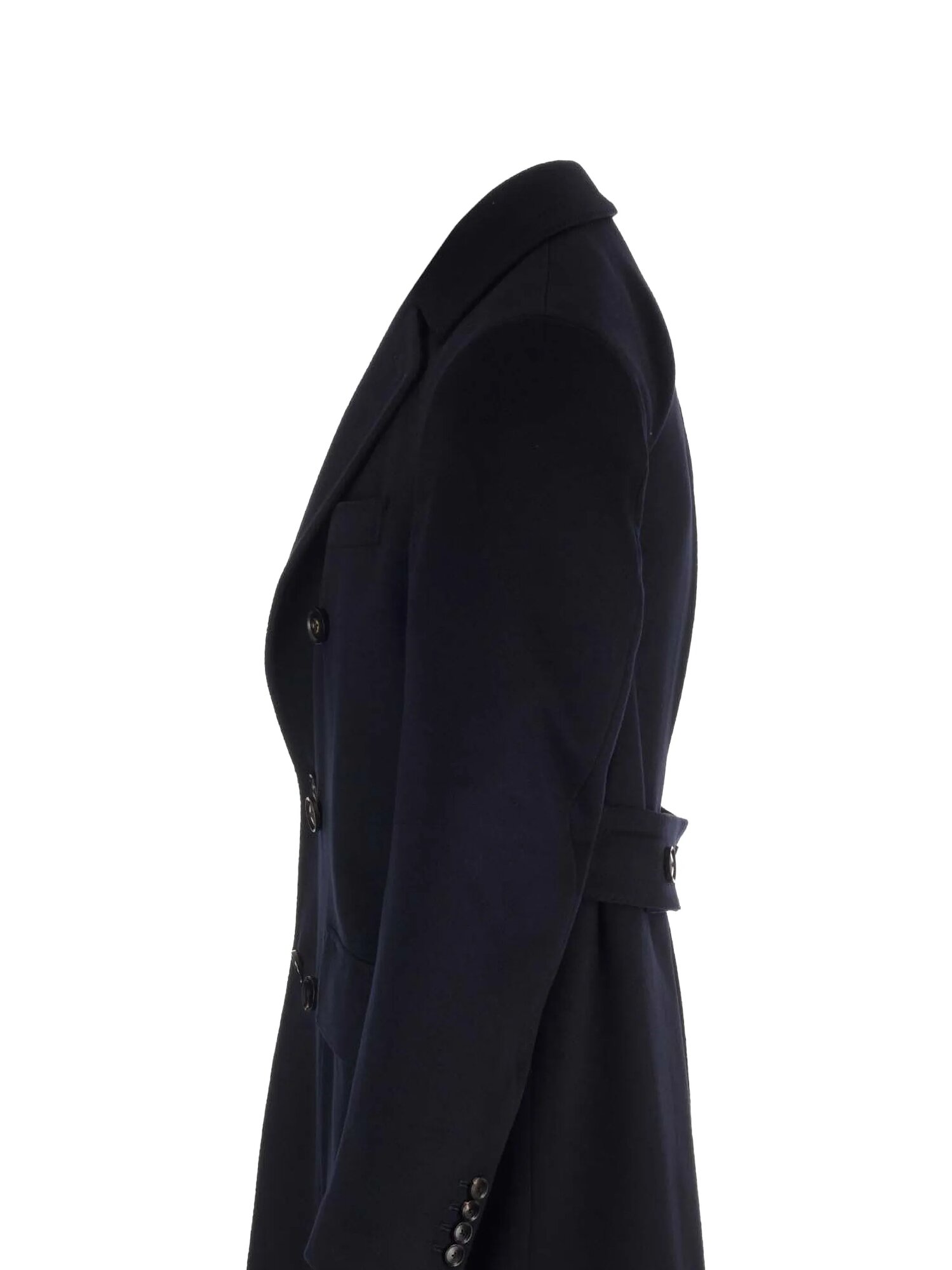 Пальто al duca d'aosta Double-breasted cashmere midi coat, размер 52, blue — фото 1