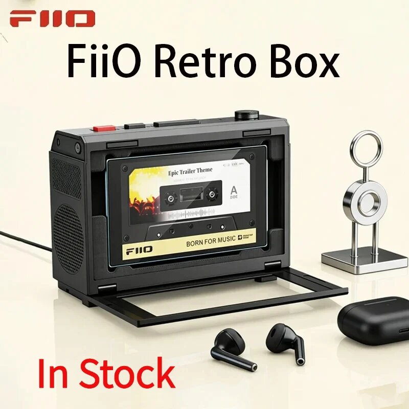 FiiO Retro Box Bluetooth-динамик, черный — фото 1