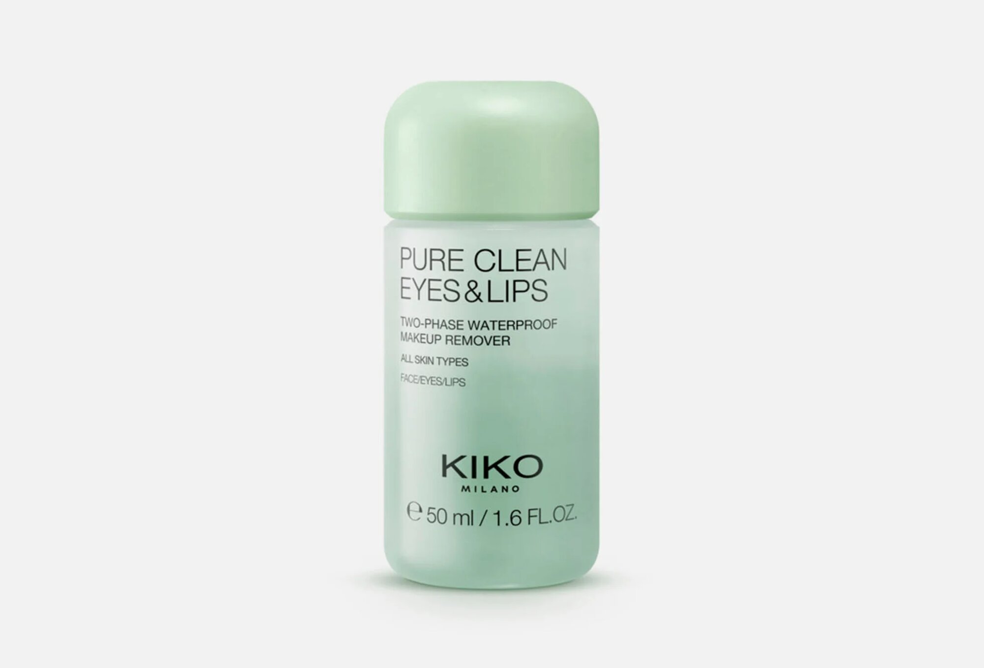 Очищающее средство для глаз и губ KIKO MILANO Pure clean eyes&lips mini, 50 мл