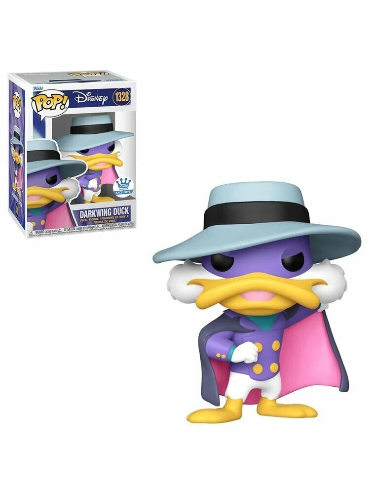 Фигурка Pop! Disney Darkwing Duck Series Action Figures #300 Negatron (Glow in the Dark) & #1328 Darkwing Duck - 3.75" (Набор: эксклюзив SDCC и редкий Chase)