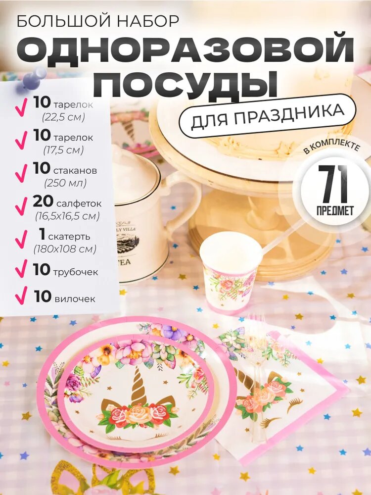 Набор одноразовой посуды для праздника с рисунком Человек паук