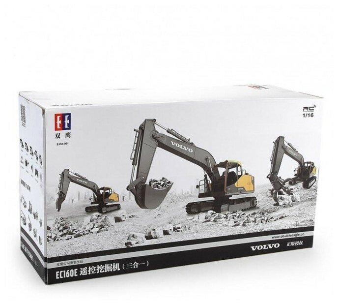 Радиоуправляемый экскаватор Double Eagle Volvo EC160E RTR масштаб 1:16 2.4G - E568-003