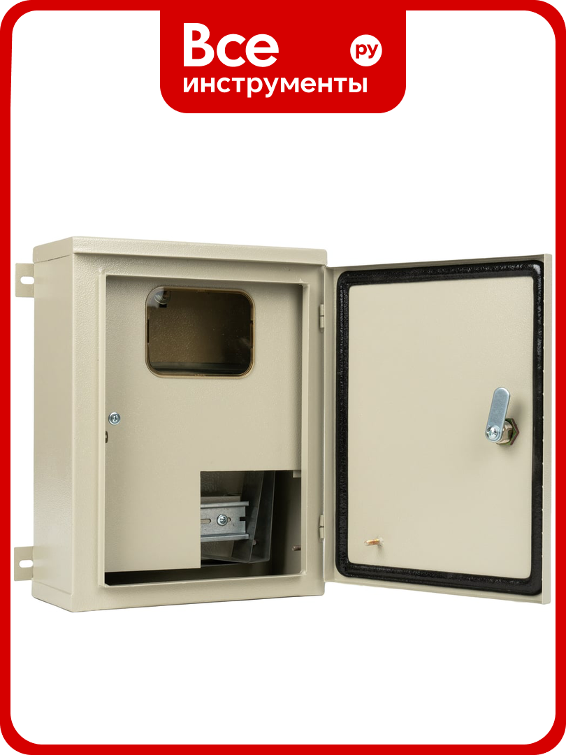 Щит учета МЭК электрика ЩУ-1/1-С 310х240х120 IP65 под один счетчик с креплением на столб MEC12301