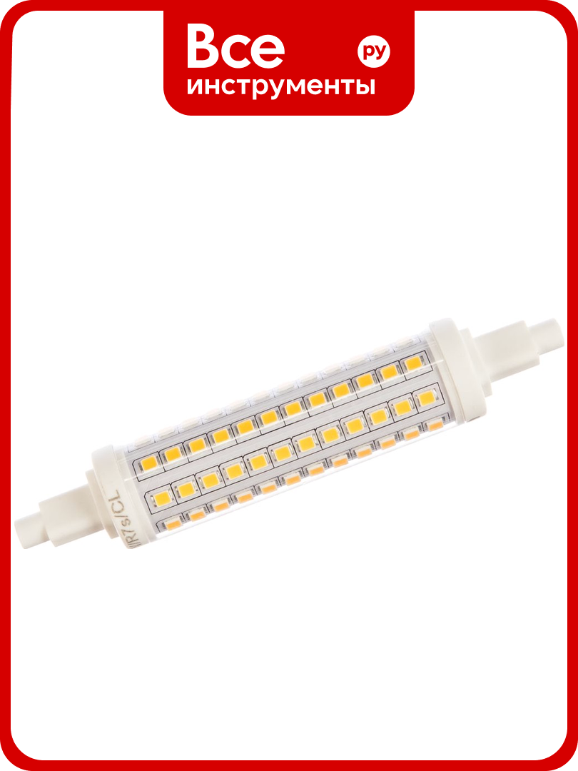Светодиодная лампа Uniel прозрачная LED-J118-12W/WW/R7s/CL PLZ06WH UL-00001555