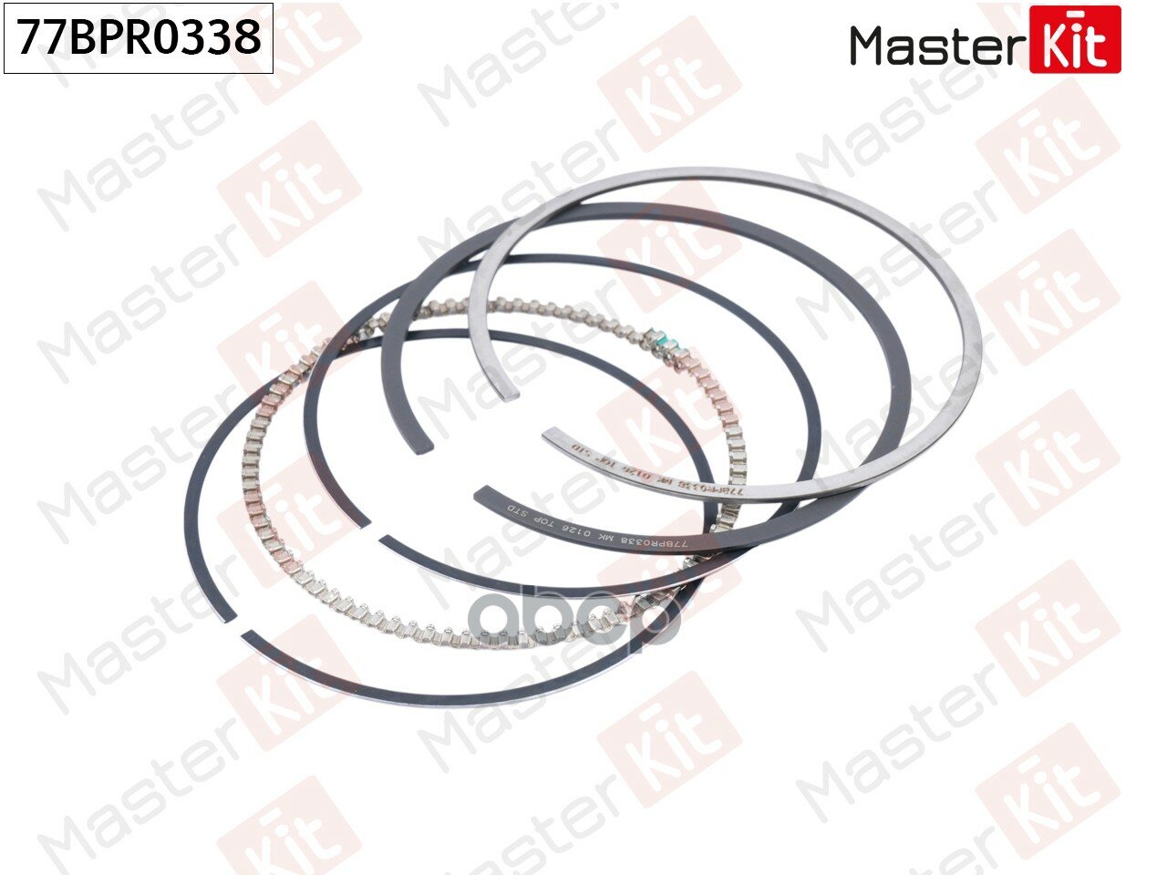 Кольца поршневые (к-т на 1 поршень) (STD) Chevrolet, Opel (Z10XEP, Z12XEP, Z14XEP) MasterKit арт. 77BPR0338