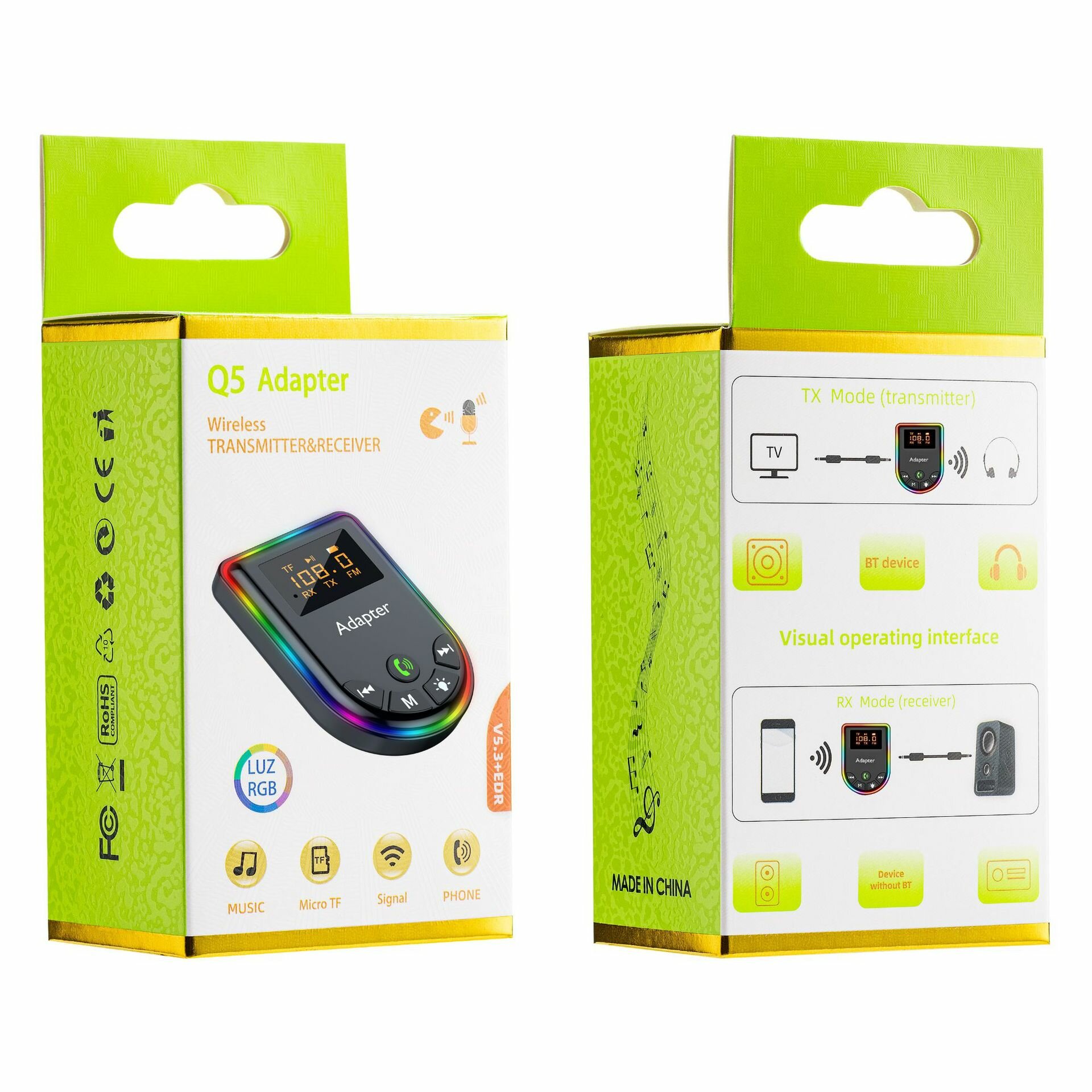 Беспроводной аудиоресивер WALКЕR, USB-AUX-Bluetooth, BTA-320, аудиоусилитель и ресивер с USB-интерфейсом в машину