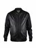 Куртка PHILIPP PLEIN Logo-plaque leather bomber jacket, размер XL, black/black