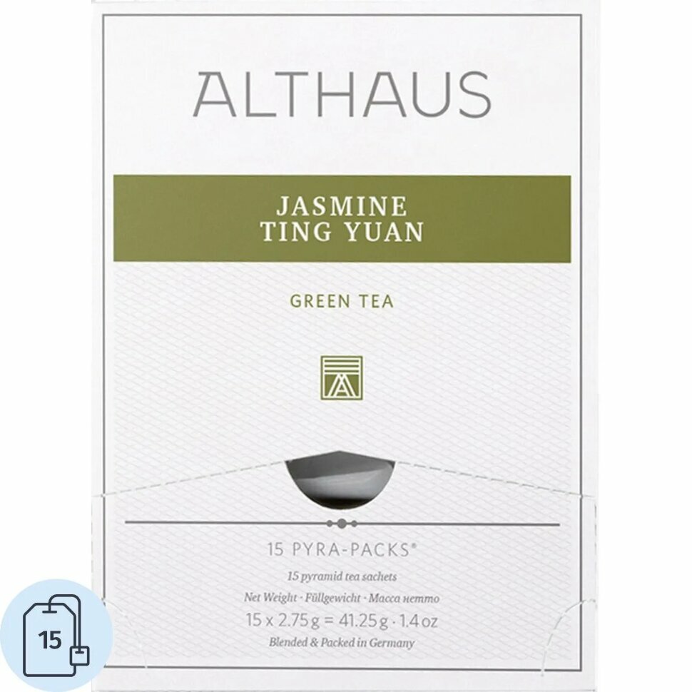 Чай Althaus Pyra Pack Jasmine Ting Yuan, 15пак/уп (TALTHL-P00007), 1493088