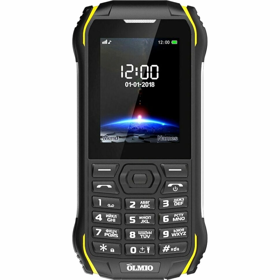Мобильный телефон Olmio X05 (черный-желтый), 1029382