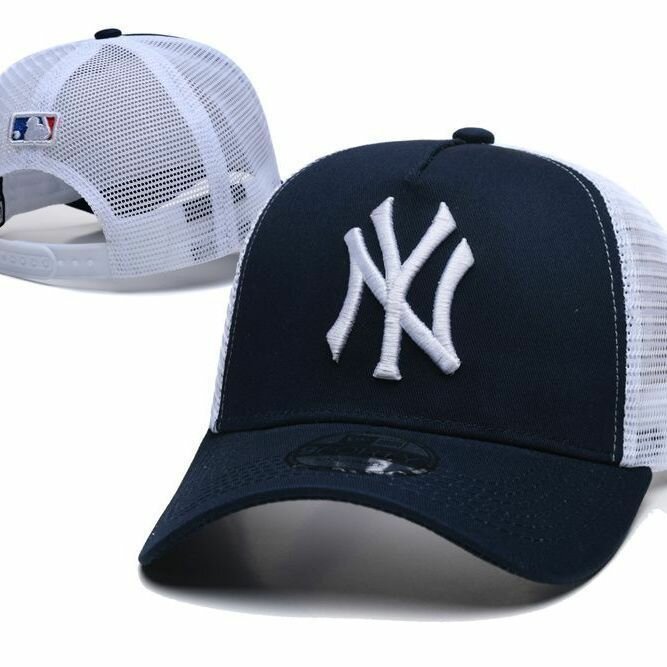 Бейсболка New Era "New York Yankees", мужская, женская, 100% полиэстер, Черный-белый