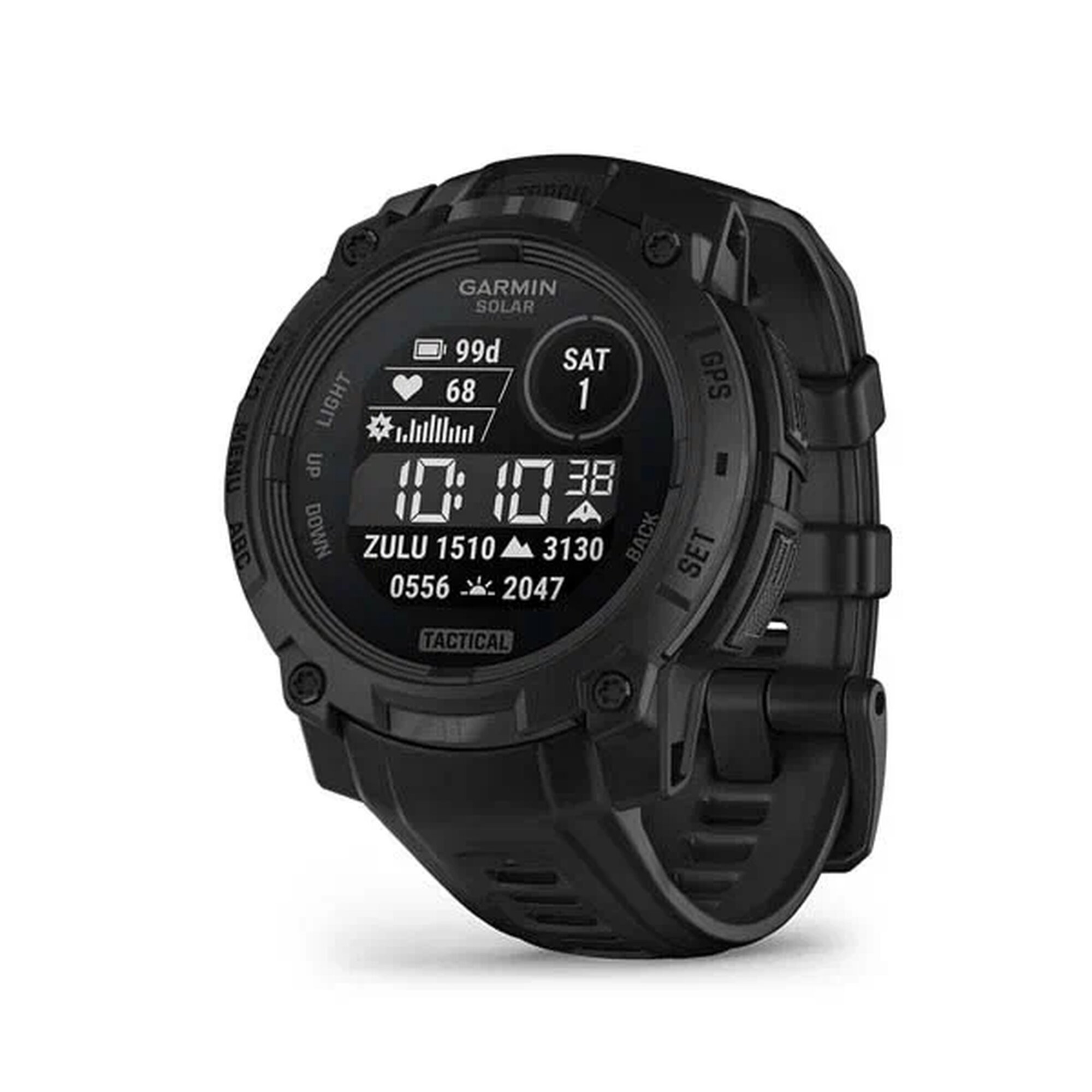 Умные часы Garmin Instinct 3 Solar Black, GPS, влагозащита, силикон