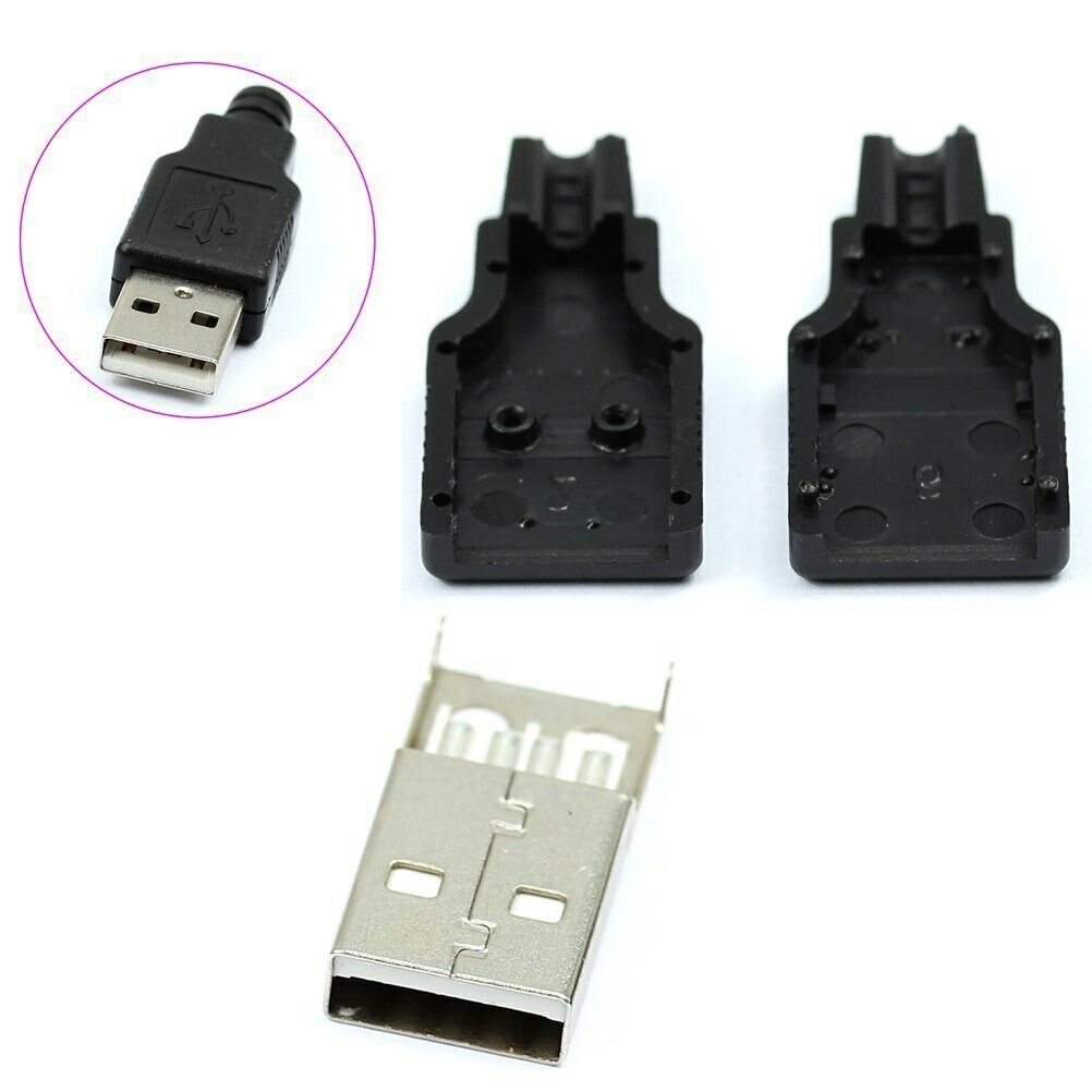 Штекер USB (А) на кабель — фото 1