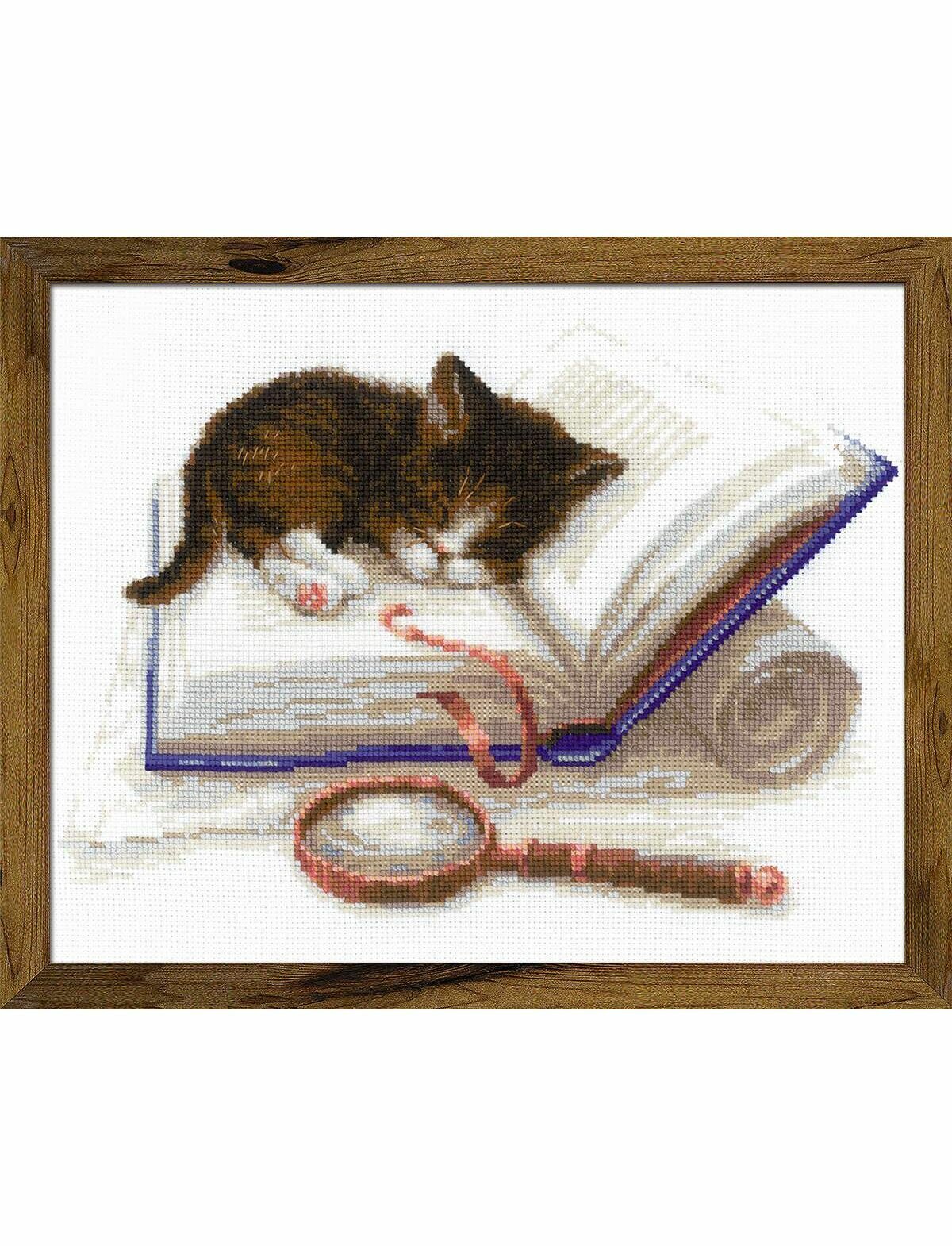 Набор для вышивания 1725 Котенок на книжке