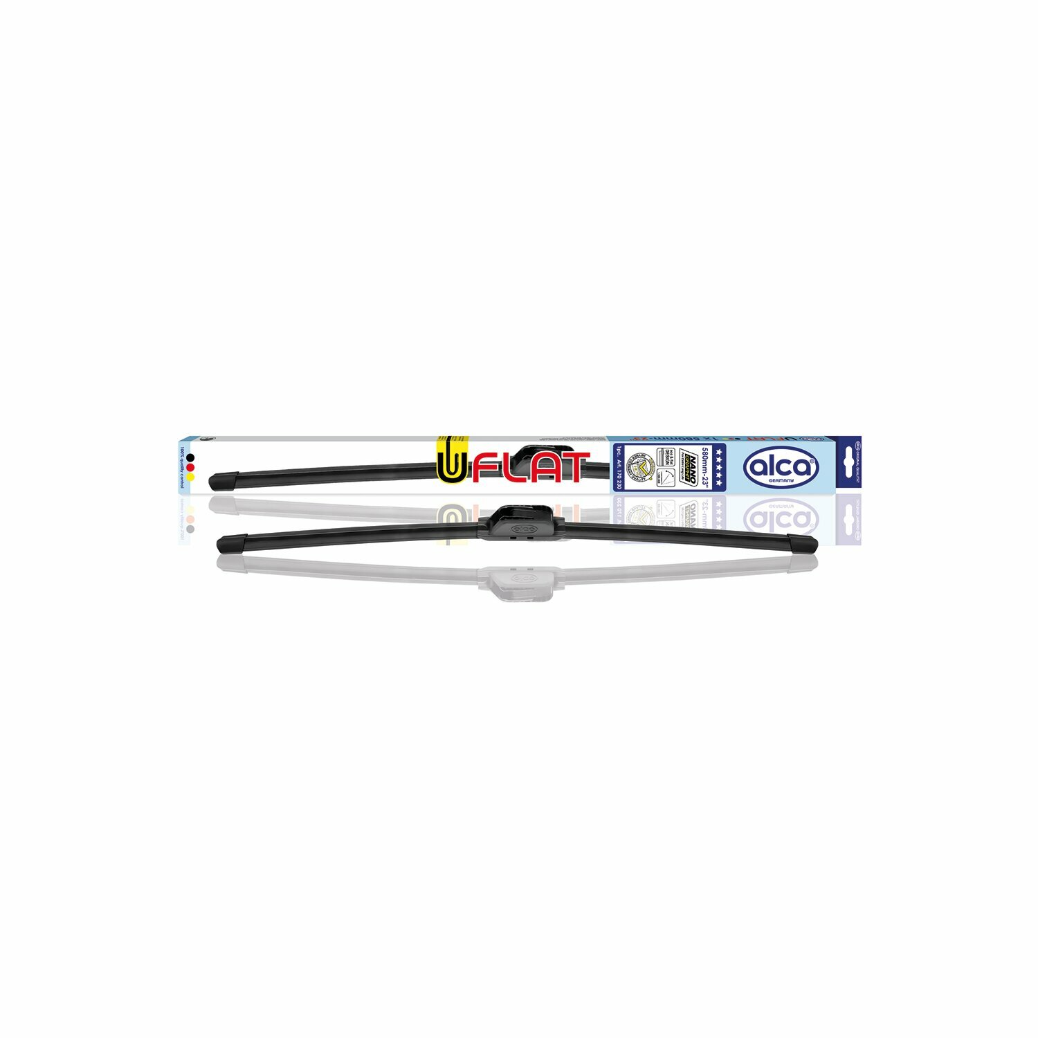 Щетка стеклоочистителя U-FLAT 58см/23" бескаркасная ALCA 170 230