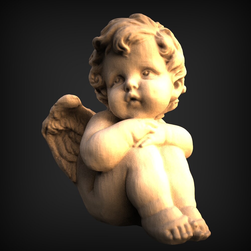 STL модель 3D для ЧПУ – статуэтка интерьерная купидон AN-021