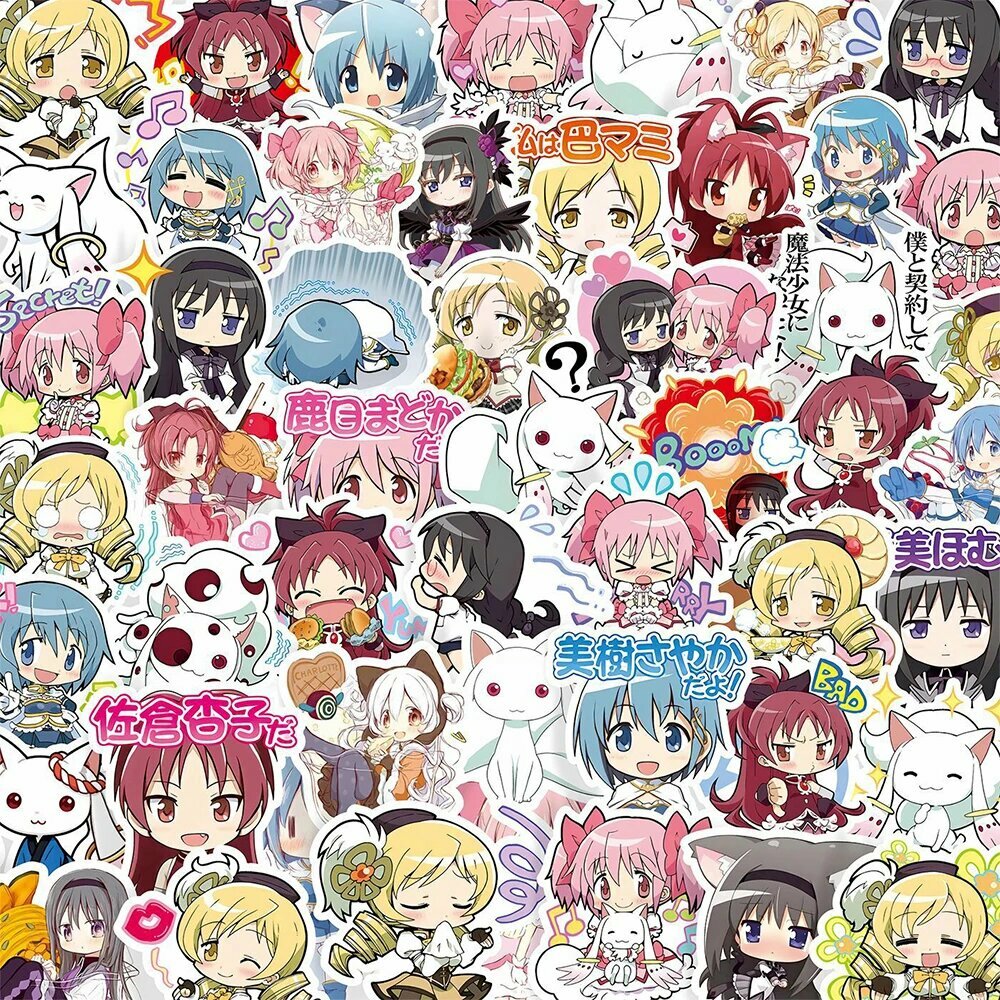 Набор наклеек Magic Girl Madoka 80PCS