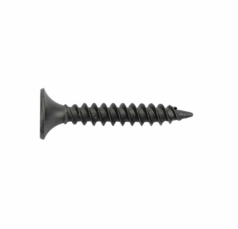 Шуруп Bullit, потайная головка, оксидированный, для гипсокартона и металла, 3,5x25мм