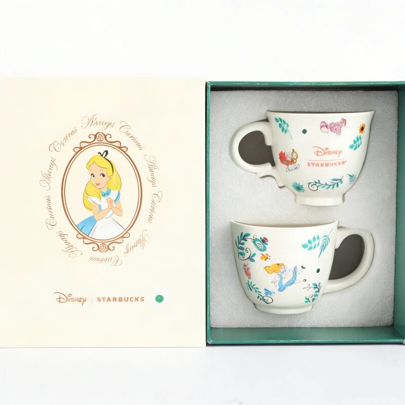 Набор керамических кружек Starbucks Disney Alice 2 шт.