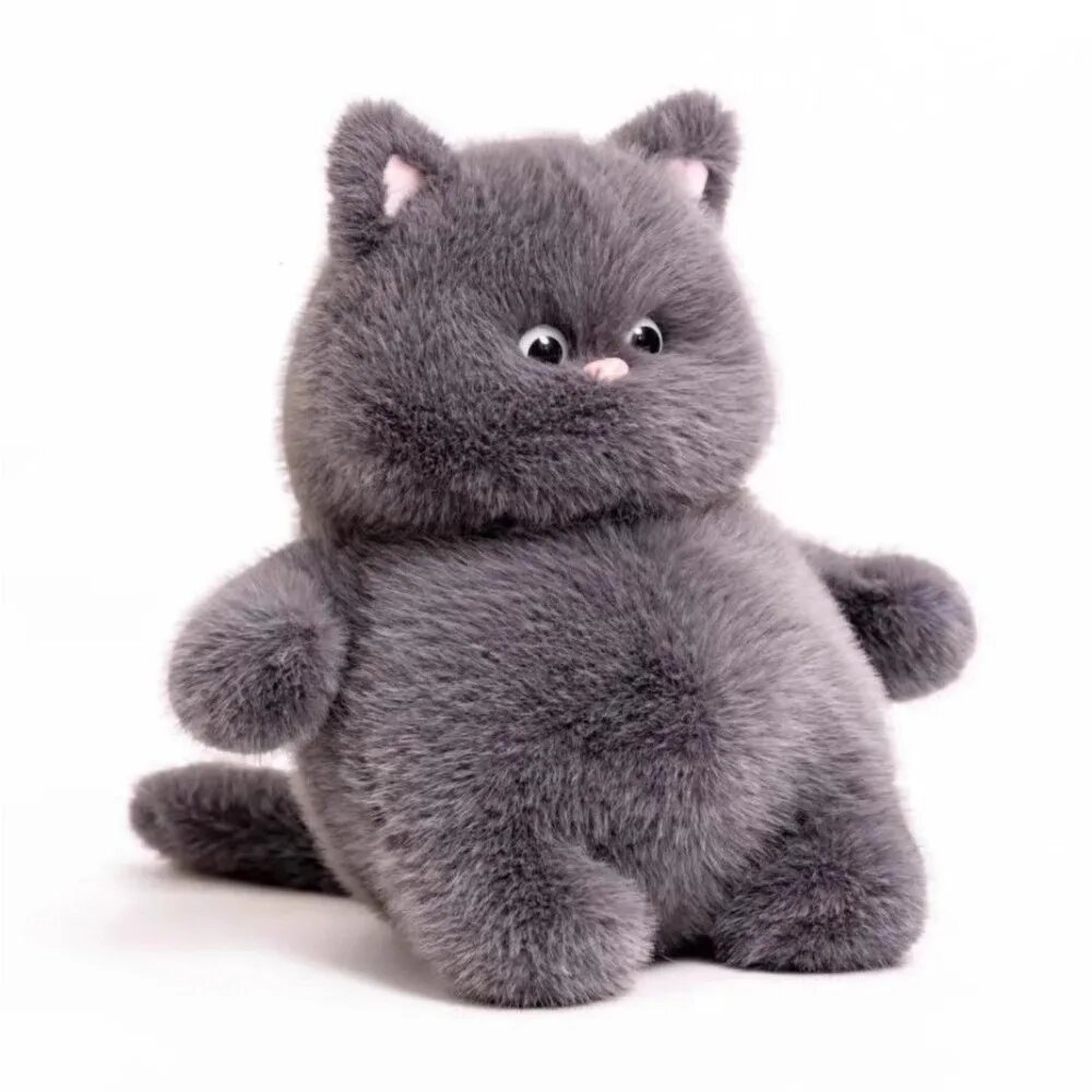 Плюшевый кот YOUSHITOP белый 40 см Серый, Grey
