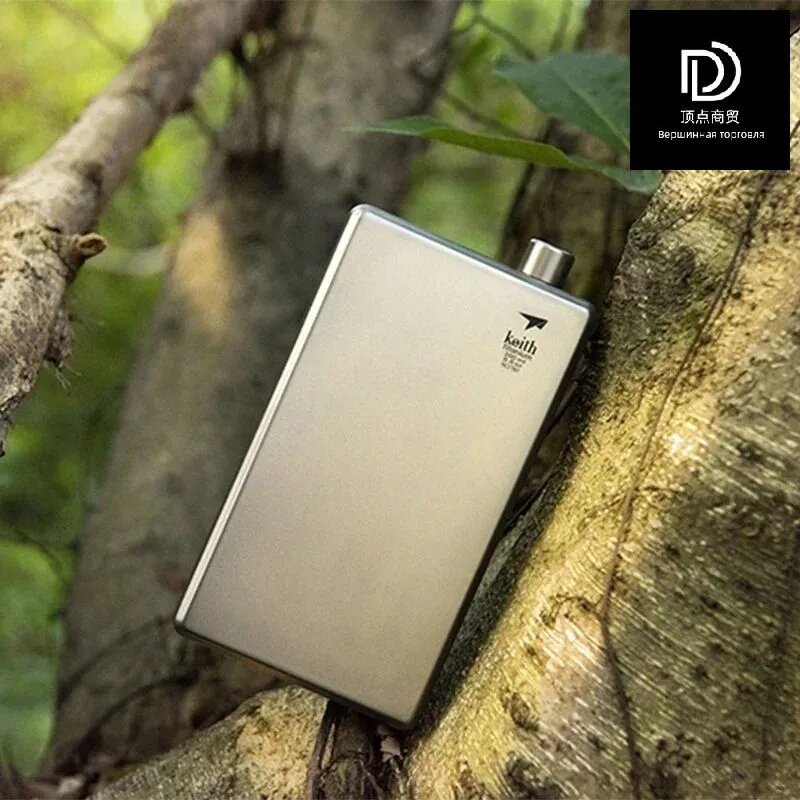 Эксклюзивная титановая фляга Keith Titanium 200ml Ti9307 для крепких напитков