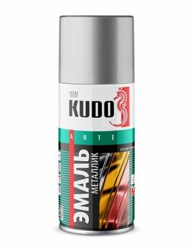 Эмаль универсальная хром металлик аэрозоль 210 мл Kudo KU10271