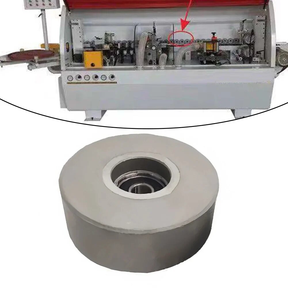 Прижимное колесо VIBRATITE для кромкооблицовочного станка серого цвета