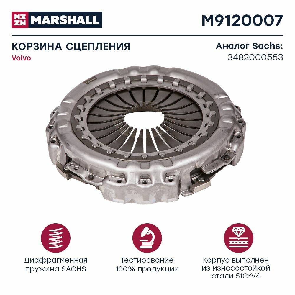 Корзина сцепления VOLVO о. н. 20725526 (M9120007)