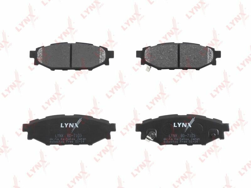 LYNXauto Дисковые тормозные колодки, задние