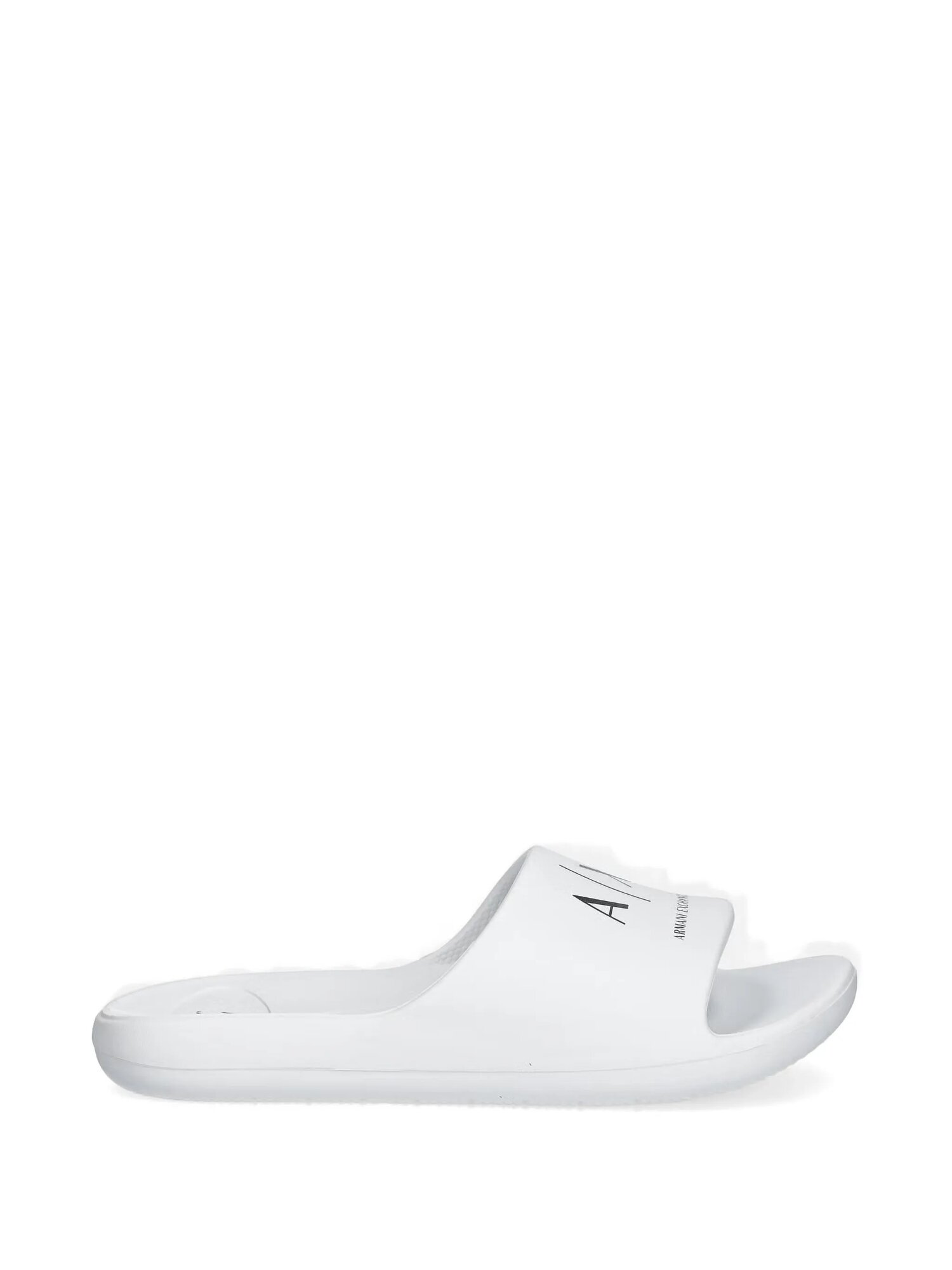 Шлёпанцы Armani Exchange Logo-print open-toe slides, размер 36, white
