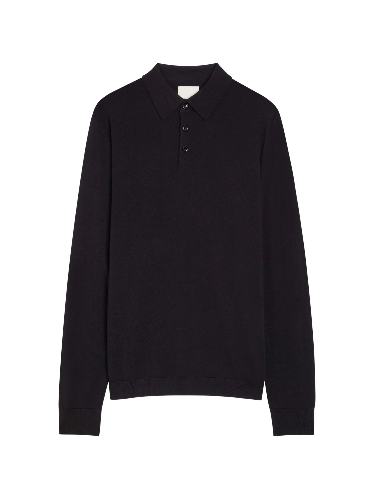 Рубашка Long-sleeve knitted polo shirt