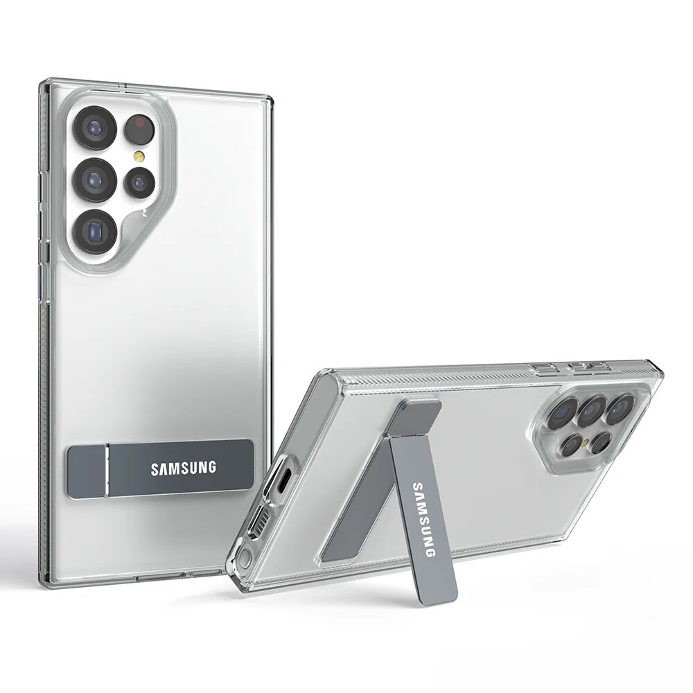 Чехол с металлическим держателем для Samsung S25 S24 S23 Ultra Plus, Galaxy S25 Ultra, Black