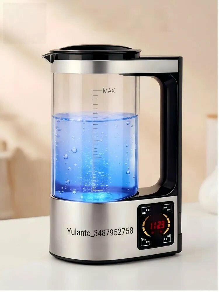 Генератор водородной воды V8 от накипи, для жесткой воды, с подогревом, с самоочисткой, для дома и дачи, 2 л