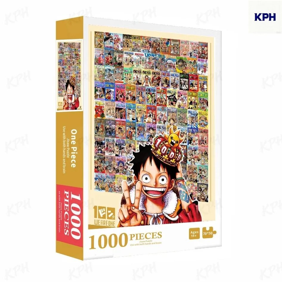 One Piece Коллекционное издание 100-летия Пазл 1000 деталей Игрушка для взрослых и детей DIY Подарок
