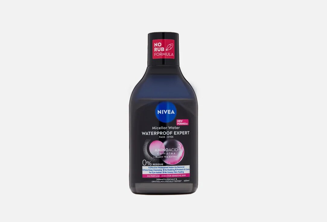NIVEA MAKE UP EXPERT Мицеллярная вода для лица и глаз без смывания для стойкого макияжа 400 мл