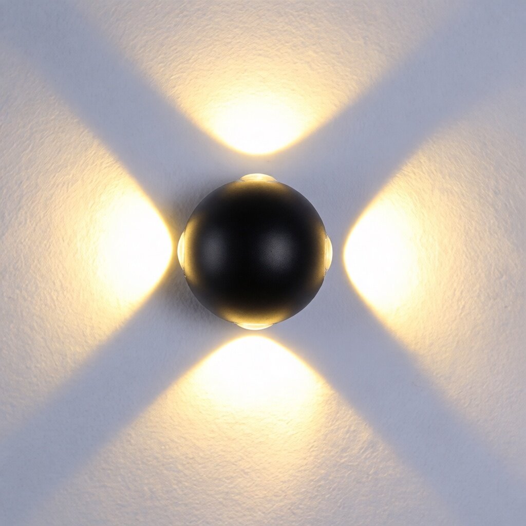 Бра ЭлисСвет "5118B", светодиодное, встроенный LED, теплый белый свет, черный