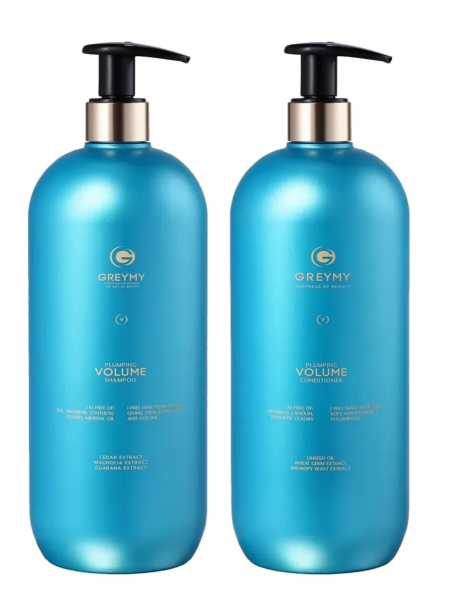 Greymy Шампунь и кондиционер Plumping Volume Duo 2x1000 мл