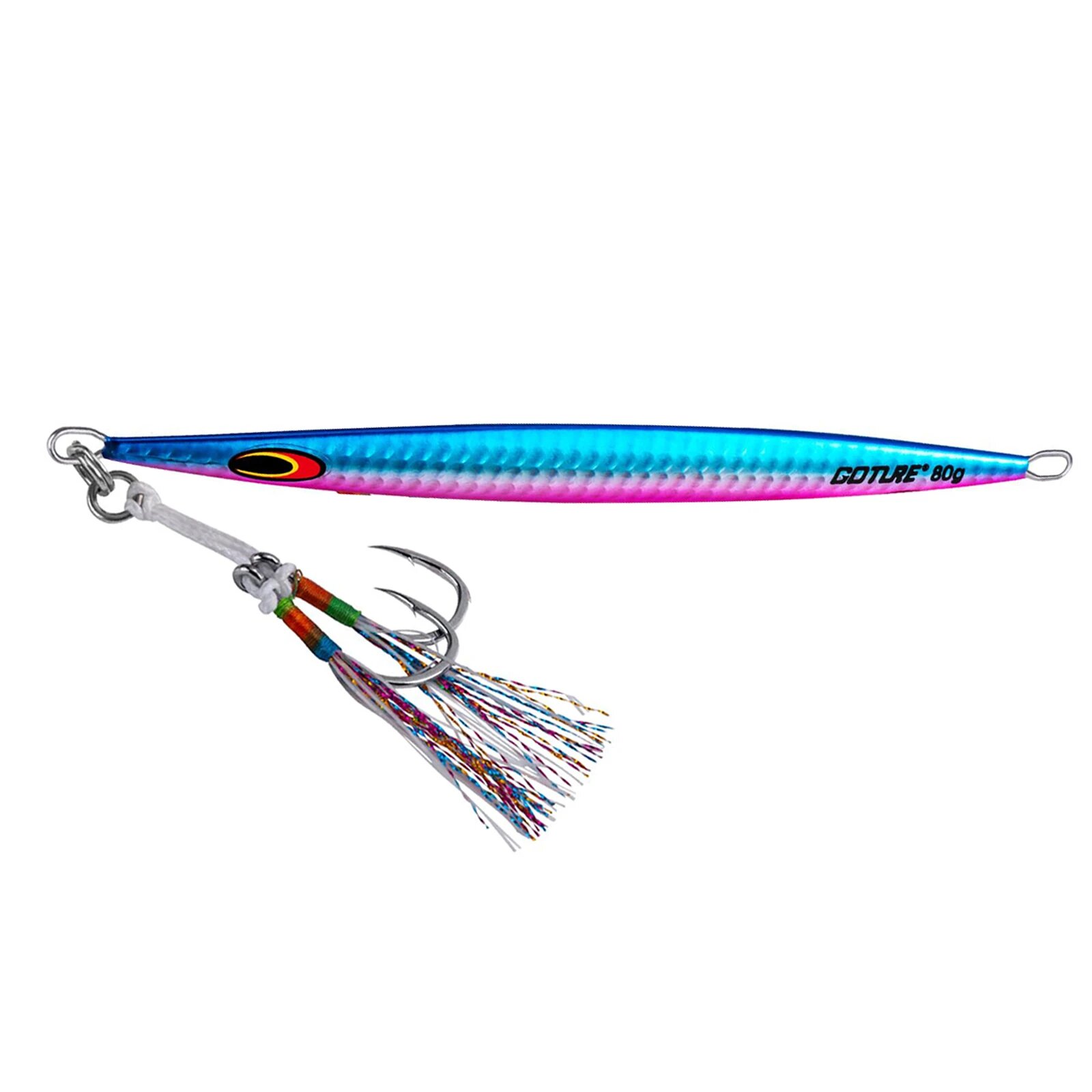 Goture Металлическая приманка для рыбалки 80-250 г 80g, Blue Pink