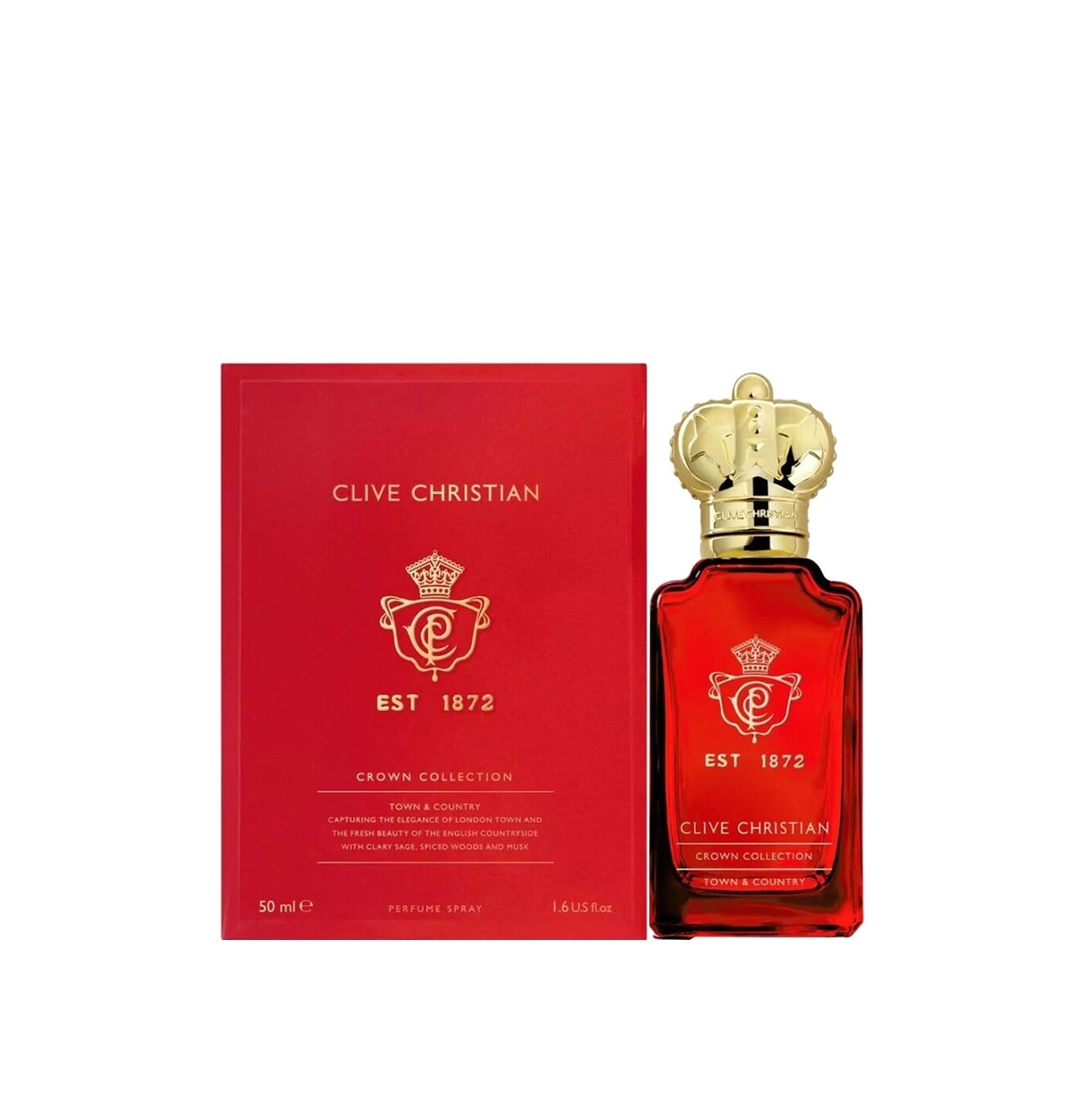 Clive Christian Crown Collection Town Country 50 мл духи унисекс, древесные, пряные, травяные