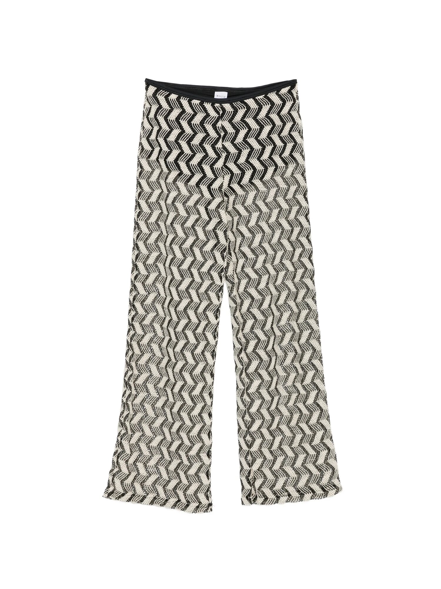 Брюки Chevron-knit semi-sheer trousers