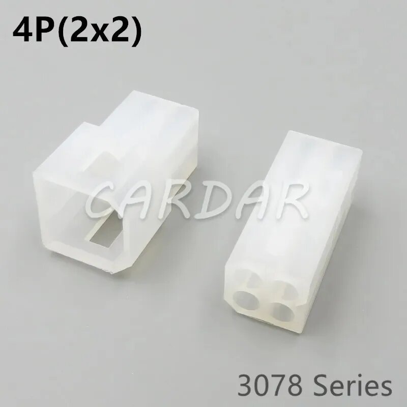 Разъем электрический 4P(2x2) серии 3078, белый