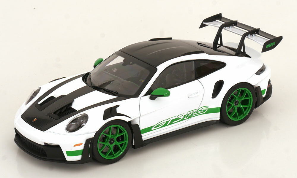 Porsche 911 (992) GT3 rs tribute to carrera rs 2022 white green / порше 911 992 ГТ3 rs в честь каррера rs белый зеленый