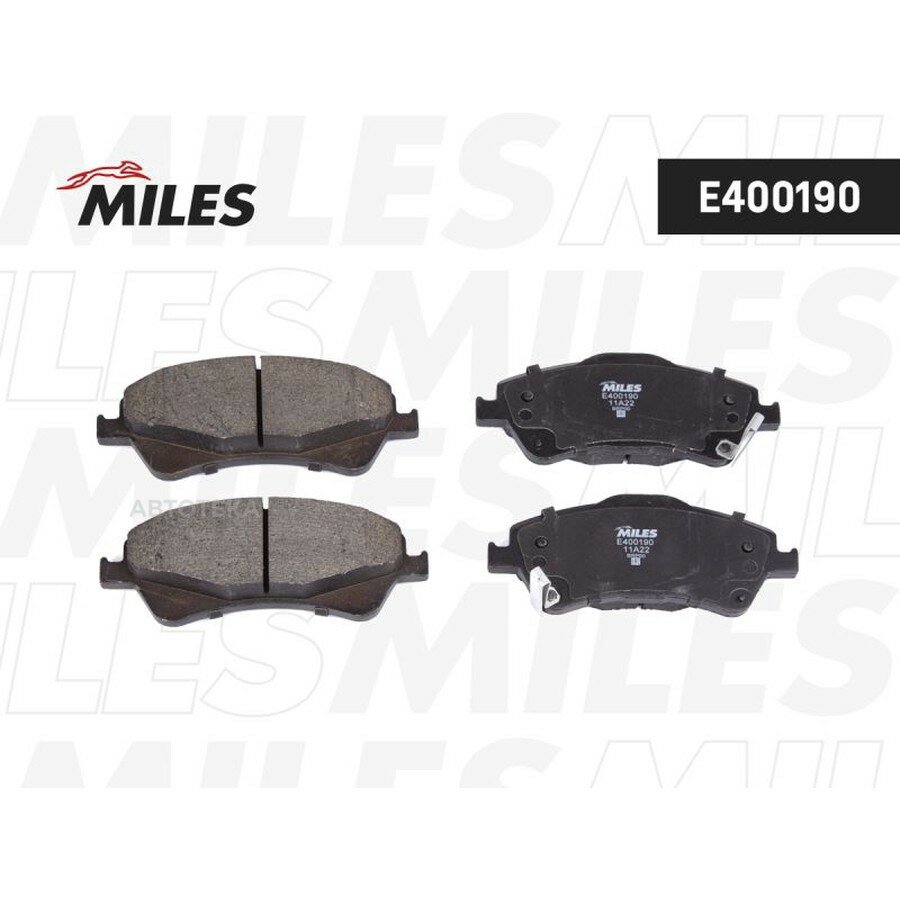 Колодки тормозные передние (Смесь Low-Metallic) TOYOTA AURIS 2.0D/2.2D 07-/AVENSIS 09-/VERSO 09- (TRW GDB3479) E400190 MILES E400190