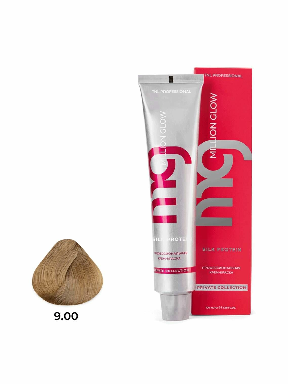 Крем-краска для волос Million glow Private collection Silk protein 9.00