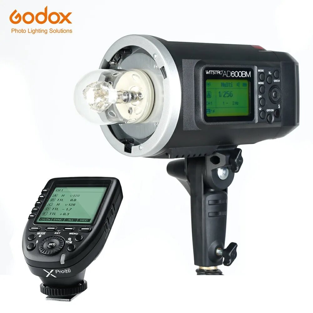 Вспышка Godox AD600BM Bowens Mount 600Ws GN87 с высокоскоростным синхронизацией для наружного использования с 2.4G беспроводной системой X и батареей 8700mAh