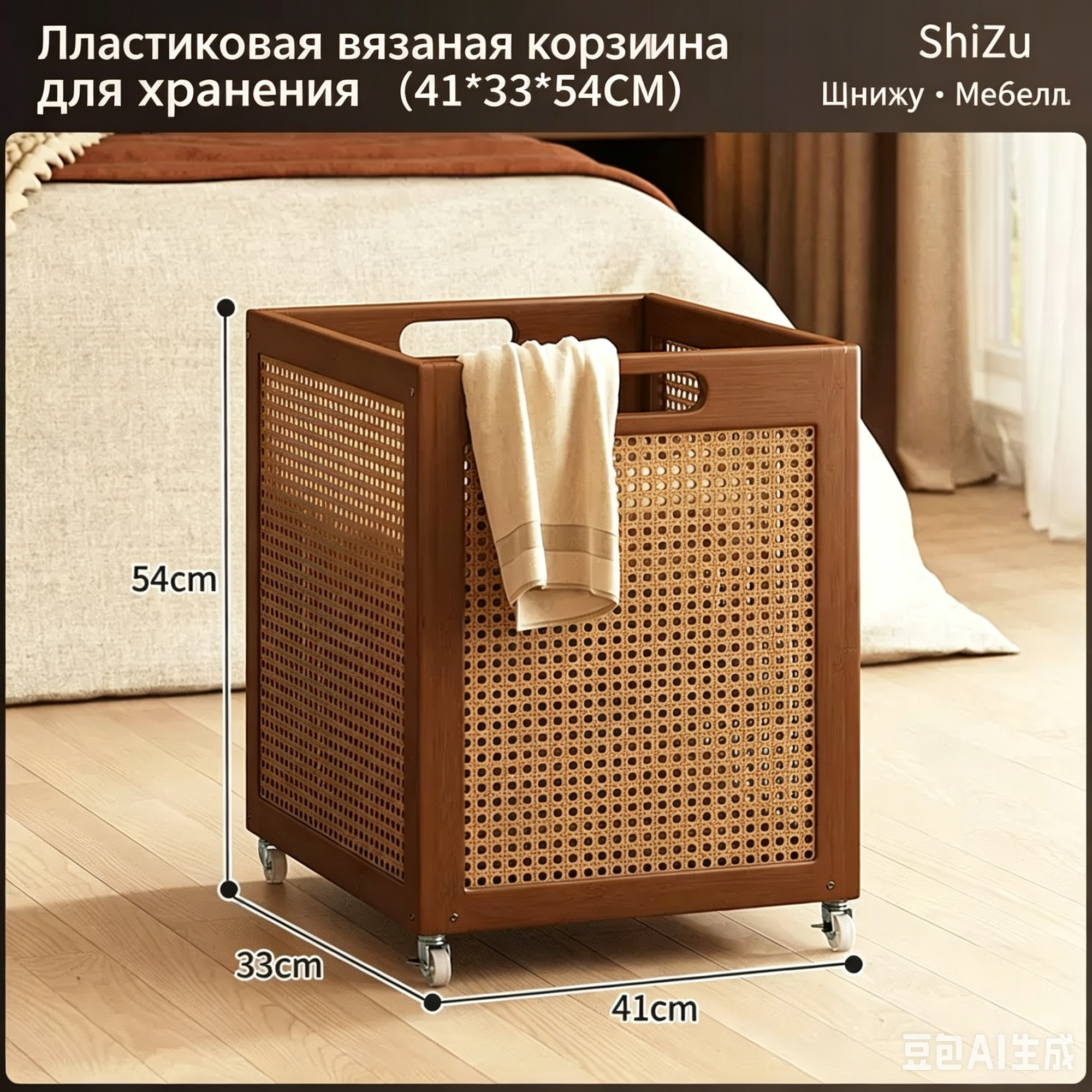 SARIWEN Корзина для хранения длина 40 см, ширина 33 см, высота 54см.
