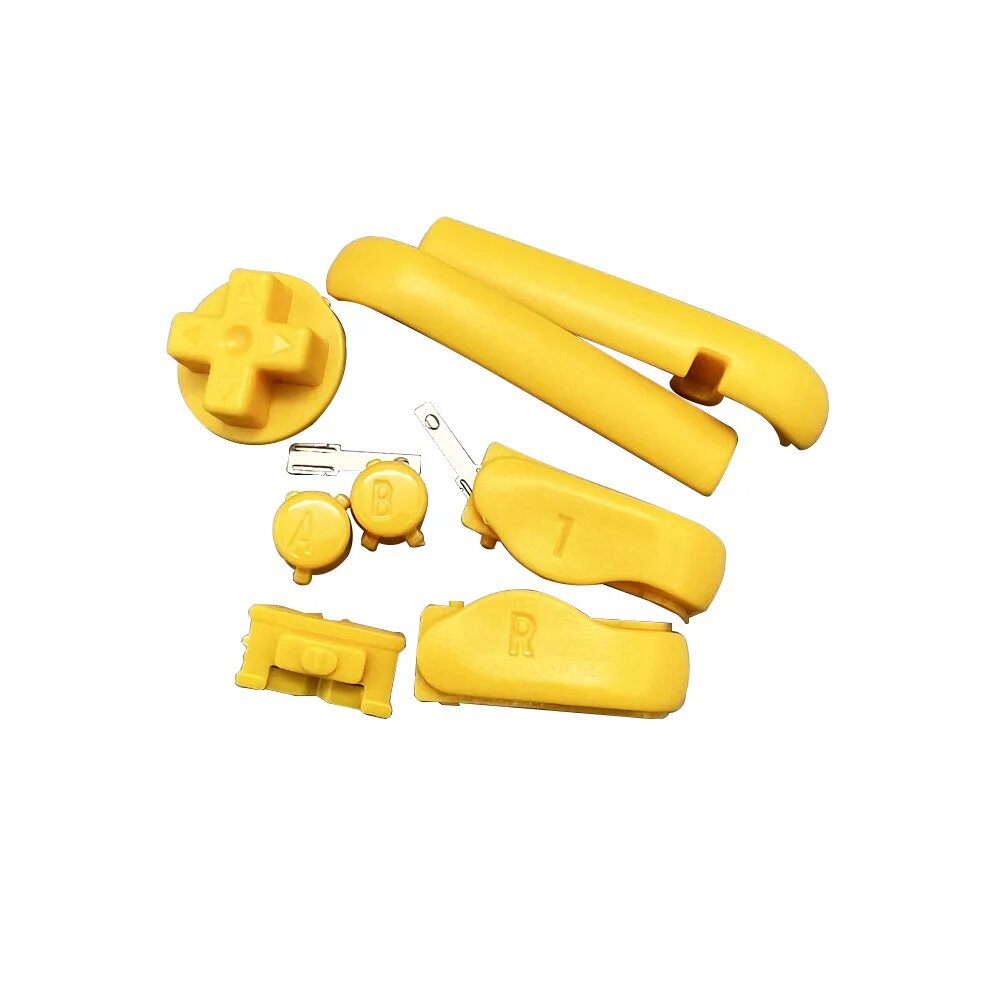 Кнопки для Gameboy Advance GBA, YiYimerci, 23 цвета Желтый, Yellow