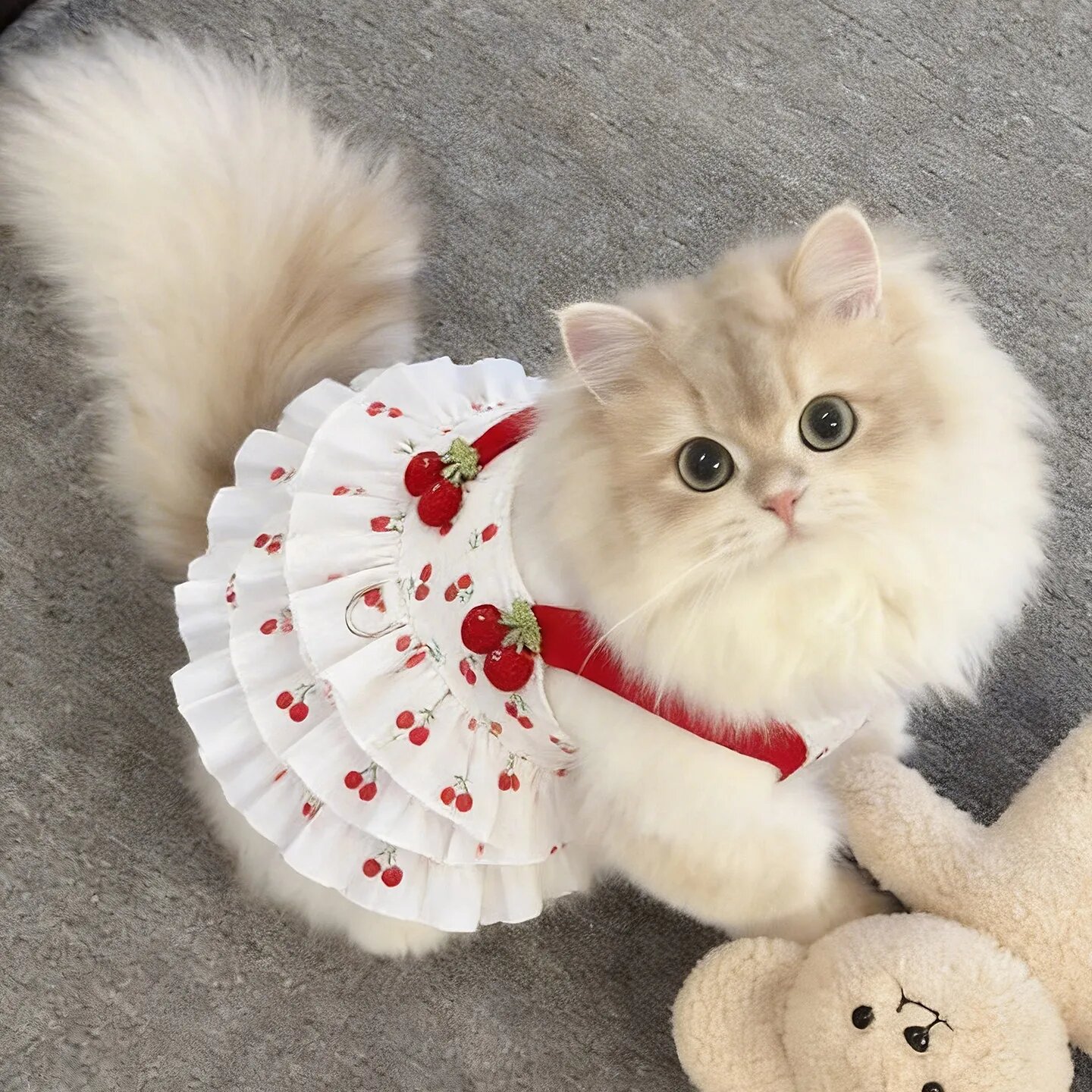 Платье-юбка для кошек и маленьких собак Cherry Dress