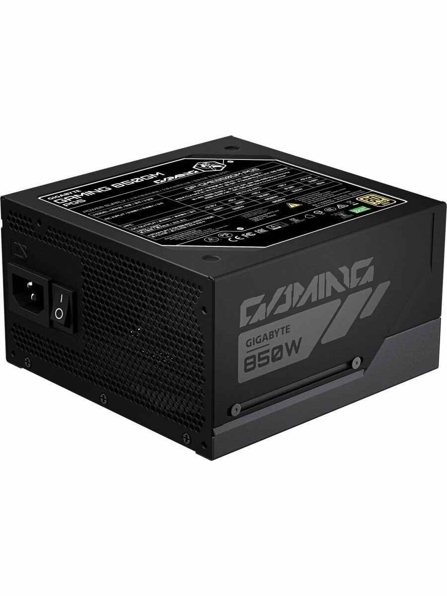Блок питания Gigabyte ATX 850W GP-GME850GM PG5 80+ gold (20+4pin) APFC 135mm fan 8xSATA Cab Manag RTL